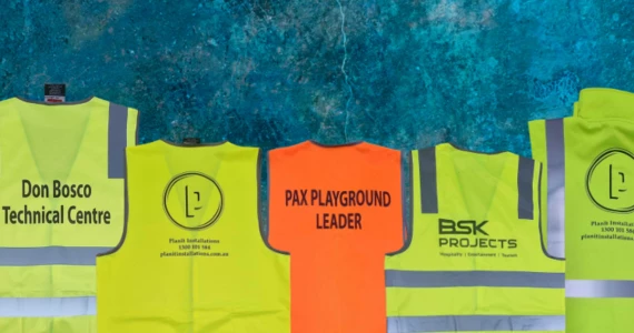 Custom made safety vests and polos: Weekly highlights